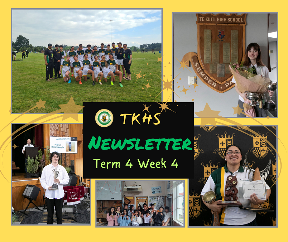 TKHS Newsletter - Term 4 : Week 4