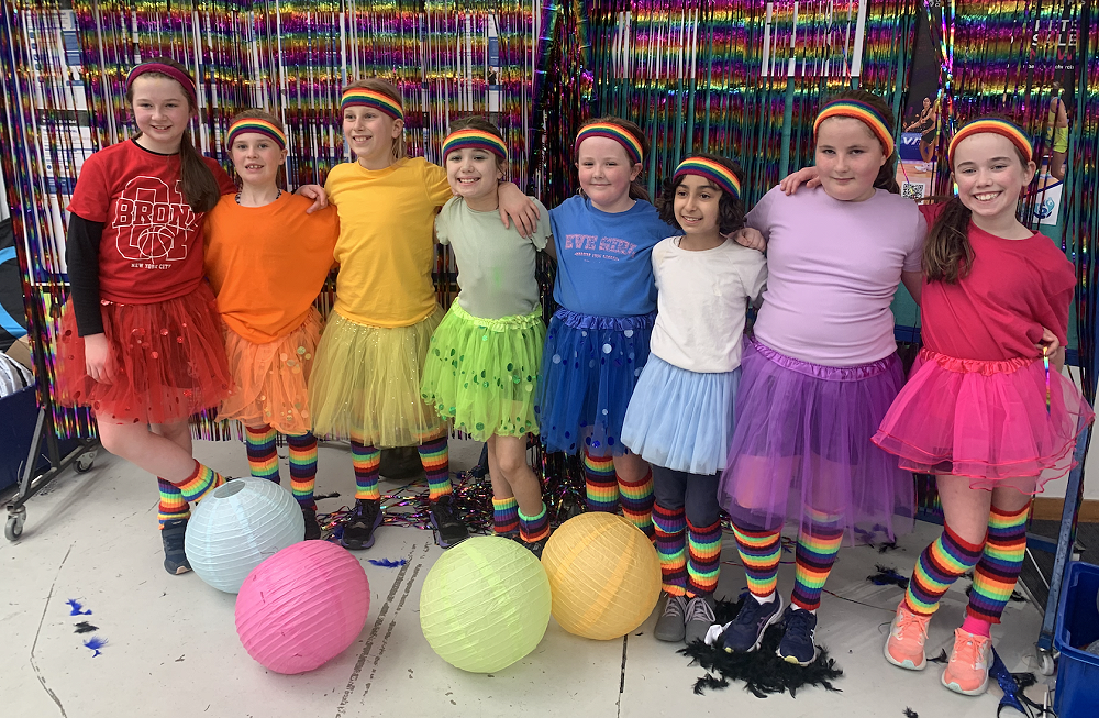 Columba Netball Teams Shine in Rainbow at Netball Festival
