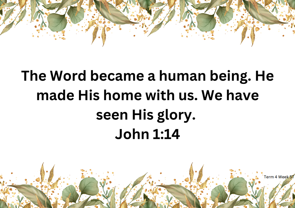 Next Week's Memory Verse