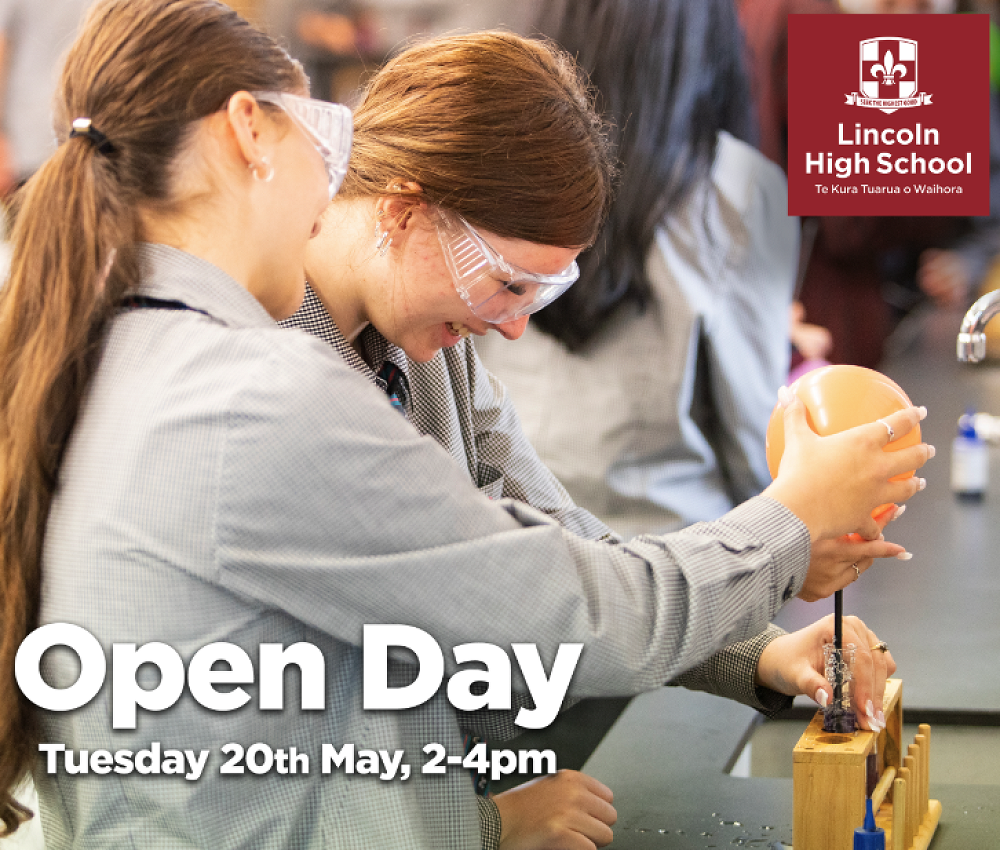 Lincoln High School Open Day — Term 2 School Newsletter - Week 2