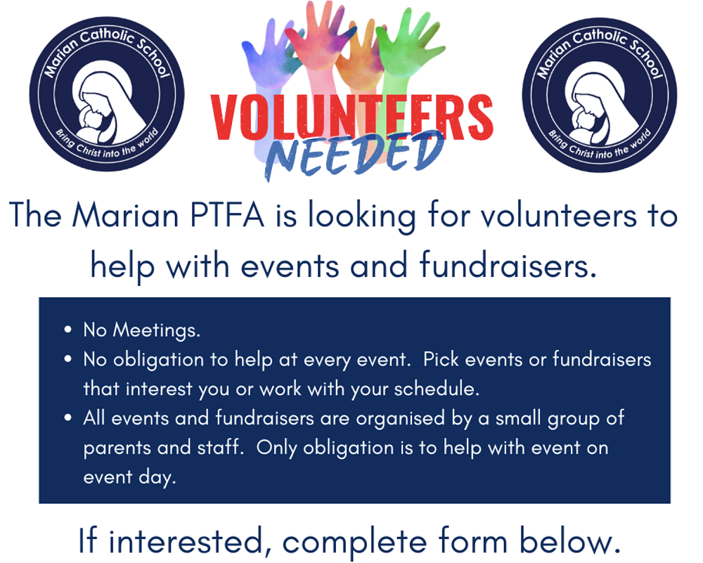 PTFA - Volunteers needed — Newsletter: Week 5, Term 1, 2025