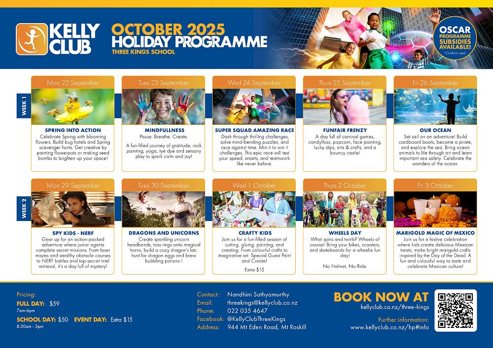 Kelly Club Holiday Programme