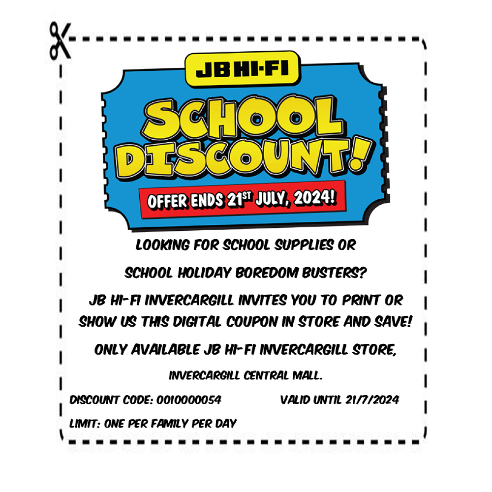 JB HI-FI School Holiday Discount Offer