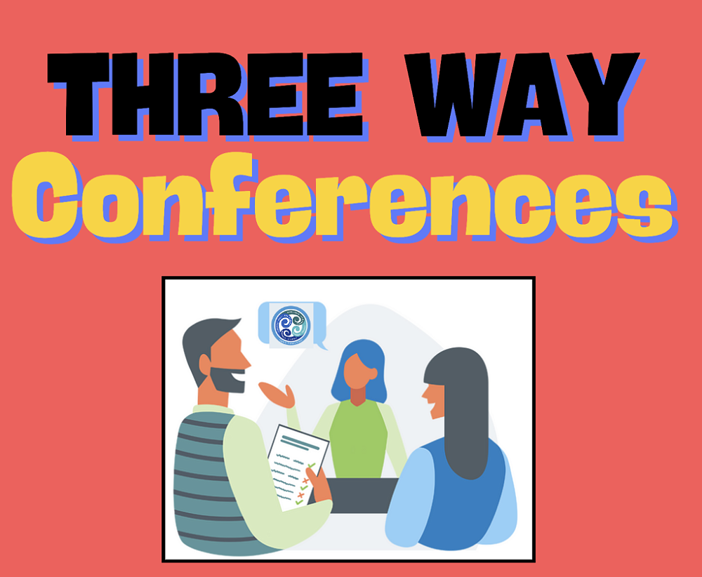 Three way conferences are coming up next week.
