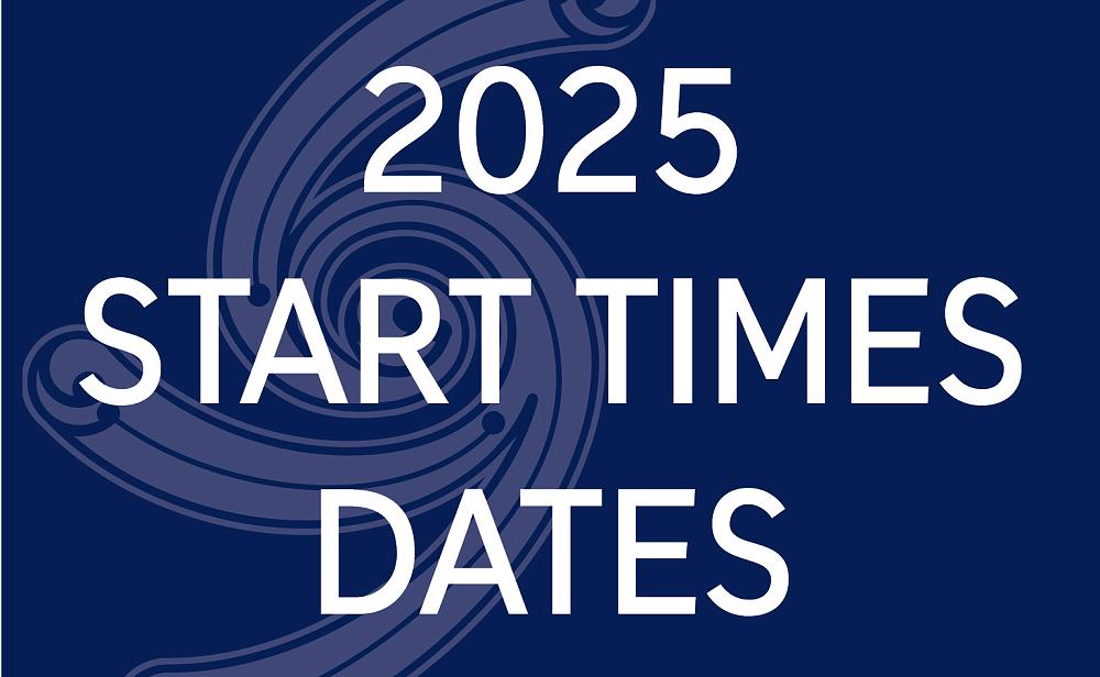 Start dates for 2025