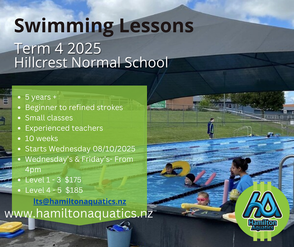 Learn to Swim lessons at Hillcrest Normal School — Newsletter - Week 1 ...