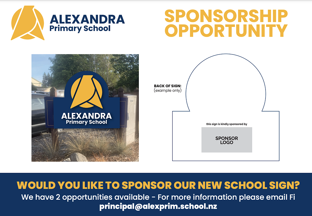 Would you like to sponsor our new school sign?