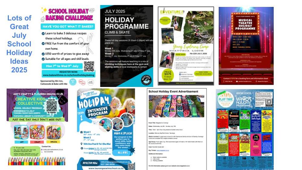 July School Holiday Ideas — Week 6, Term 2, 2025 Newsletter