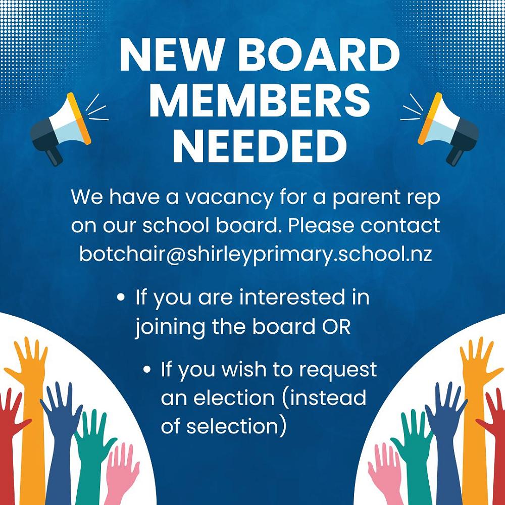 Board of Trustees members needed — Newsletter Term 1 Week 8 2025