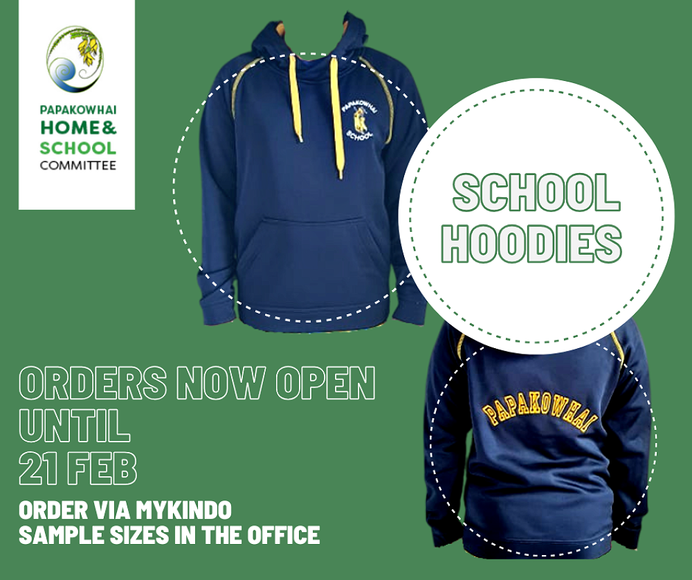 School Hats and Hoodies available