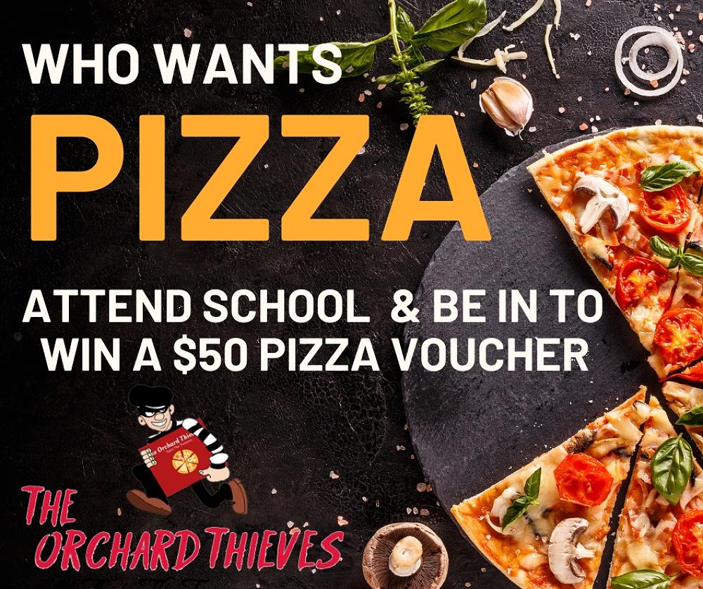 🍕 School Attendance = Pizza Rewards!