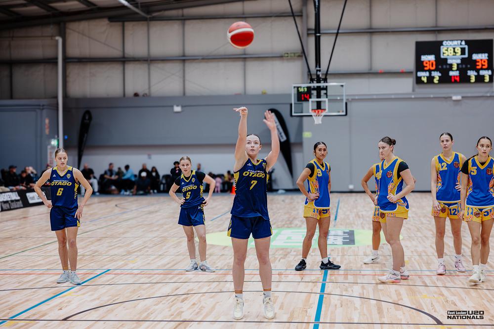 Freya Roberts at U20 Basketball Nationals