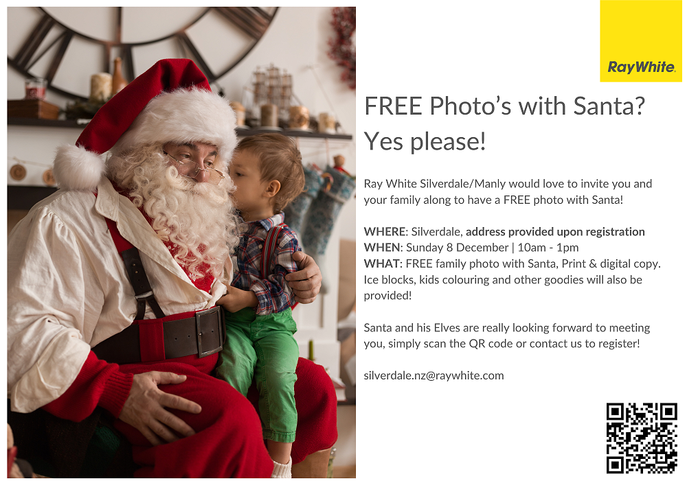 Free photos with Santa? Yes please!