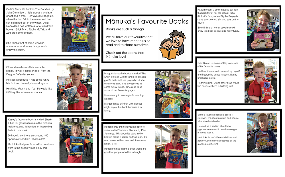 Mānuka's Favourite Books!