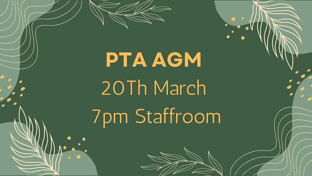 PTA AGM Save the date — Te Ara Maurea Roydvale School PTA