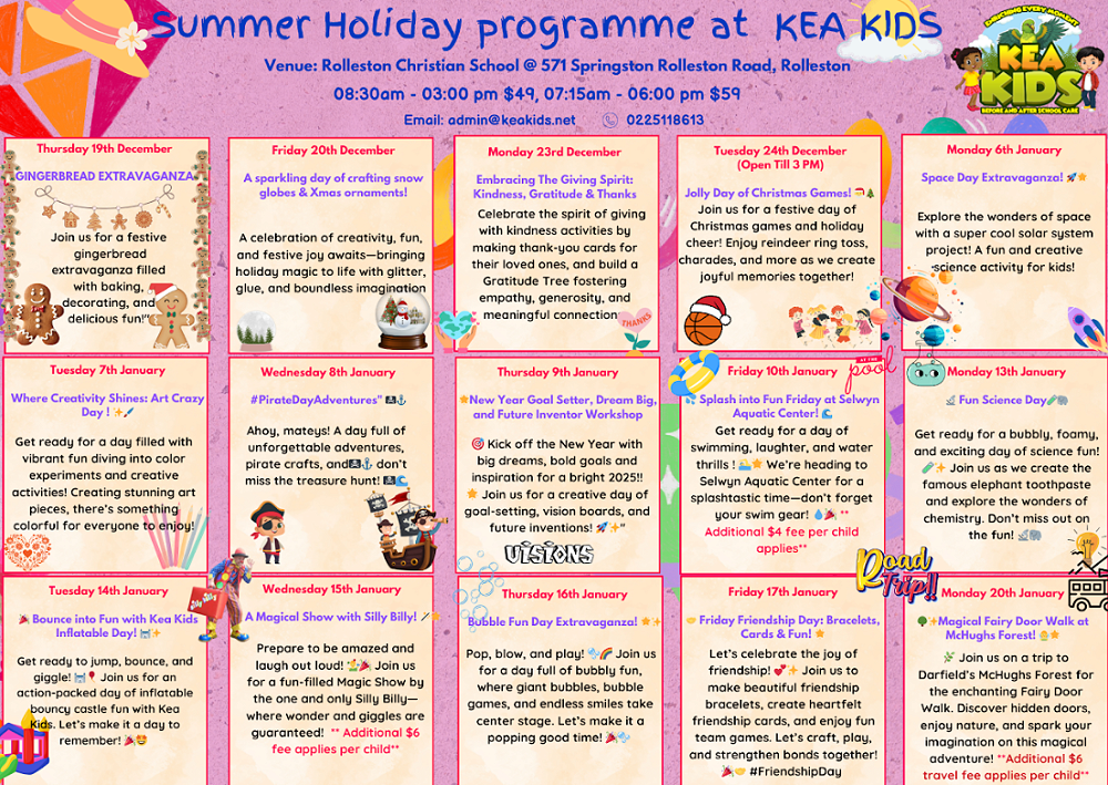 Kea Kids - Summer Holiday Programme