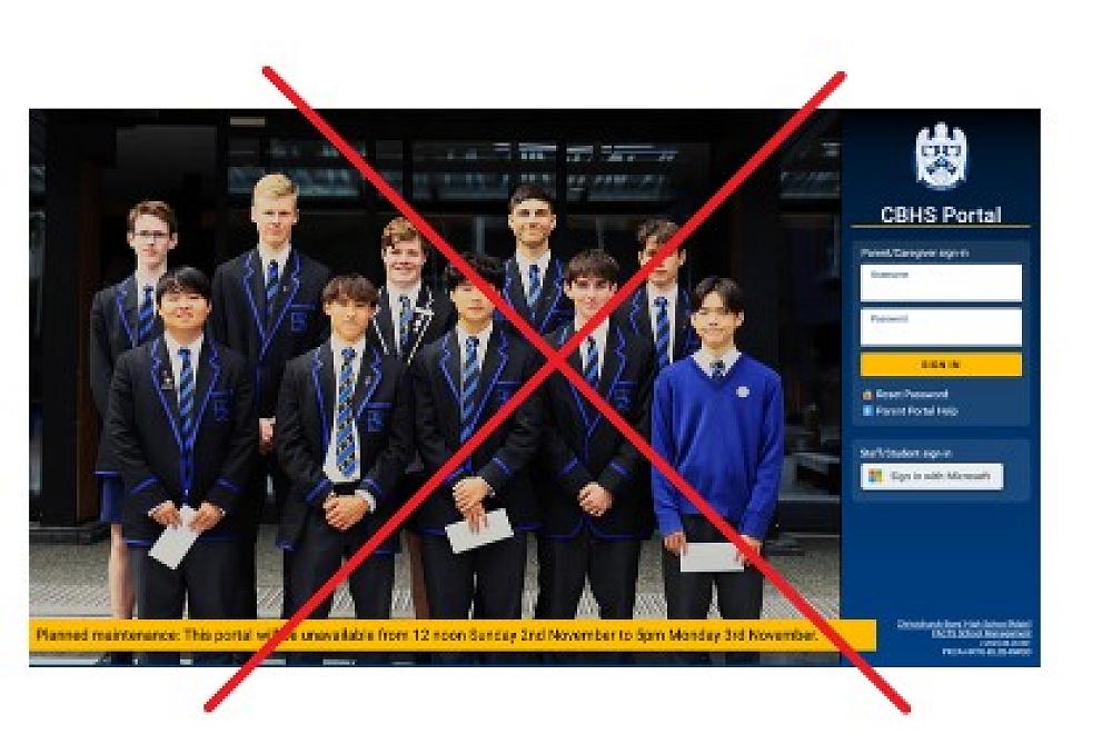 CBHS Portal - No Access — Information Update - Week 4, Term 4