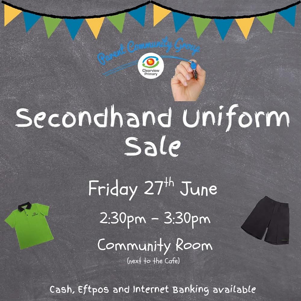 Second Hand Uniform Sale — eNewsletter #300