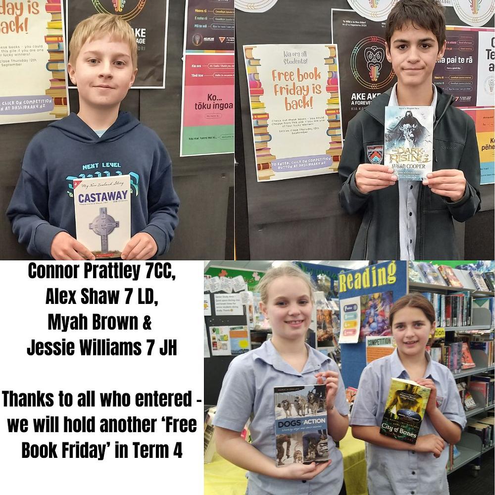 Congratulations to our Term 3 "Free Book Friday" Winners — DHS Dispatch ...