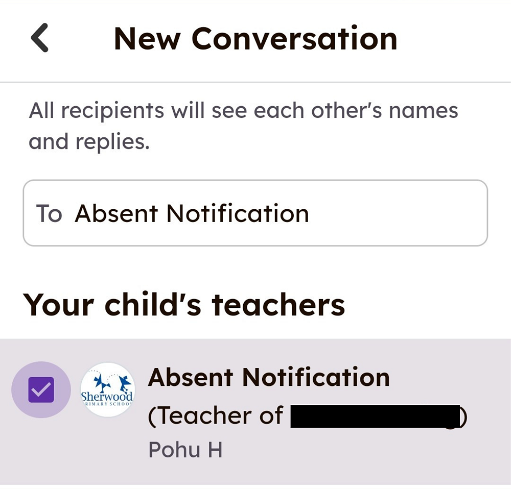 Is your child going to be absent from school?