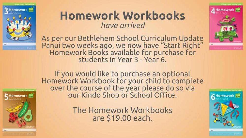 Homework Books — Newsletter 28 February 2025