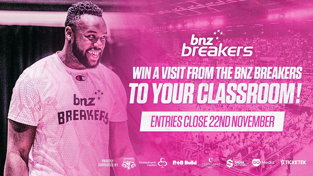 WIN THE BNZ BREAKERS TO YOUR SCHOOL + TICKETS TO THE BIG GAME!