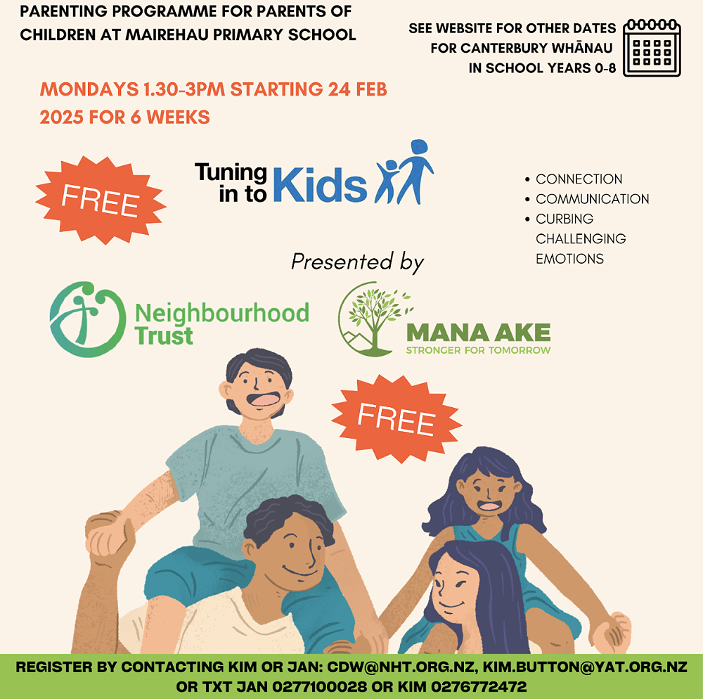 Tuning into Kids — Pānui #19 Friday 22nd November 2024