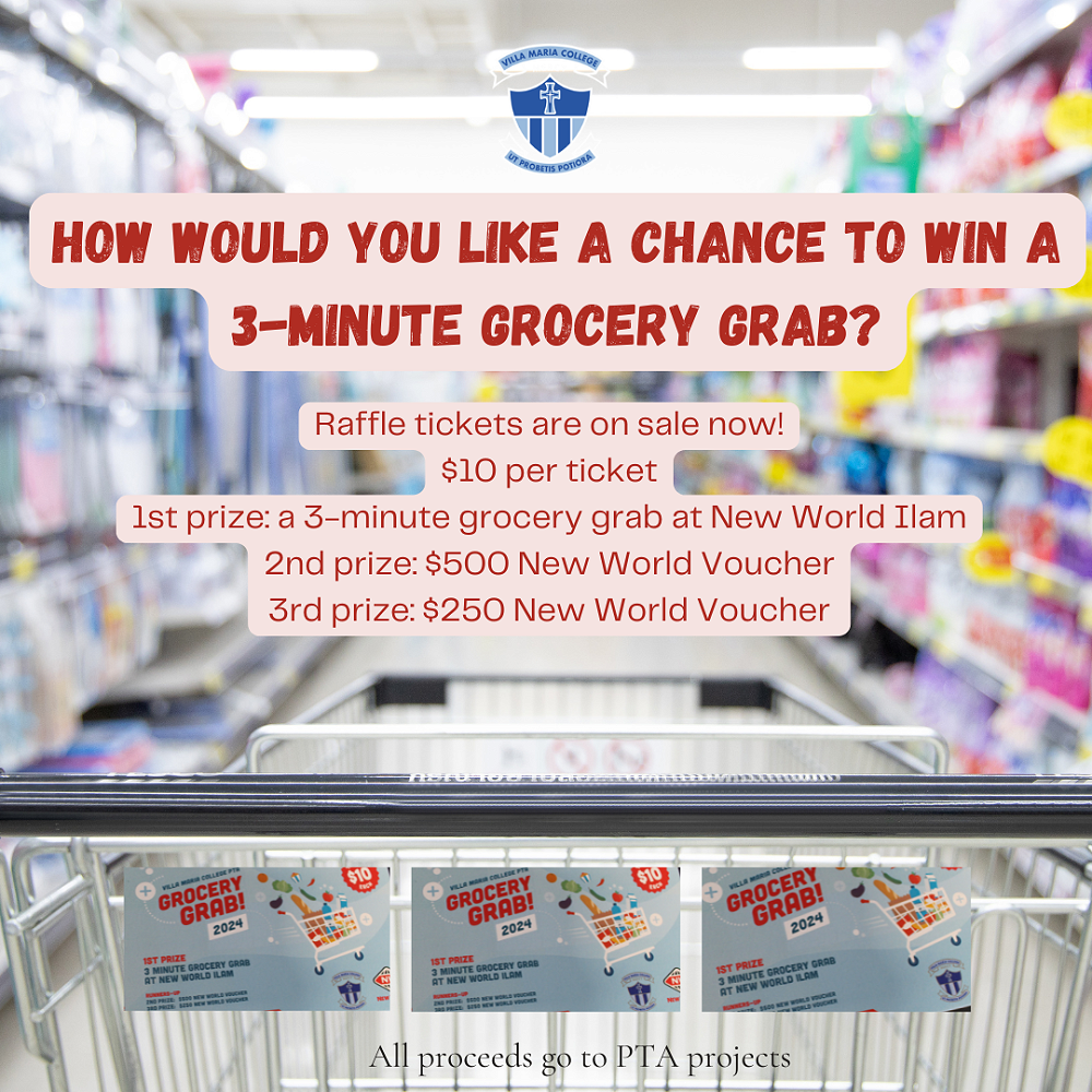 Grocery Grab raffle tickets - payments need to be made