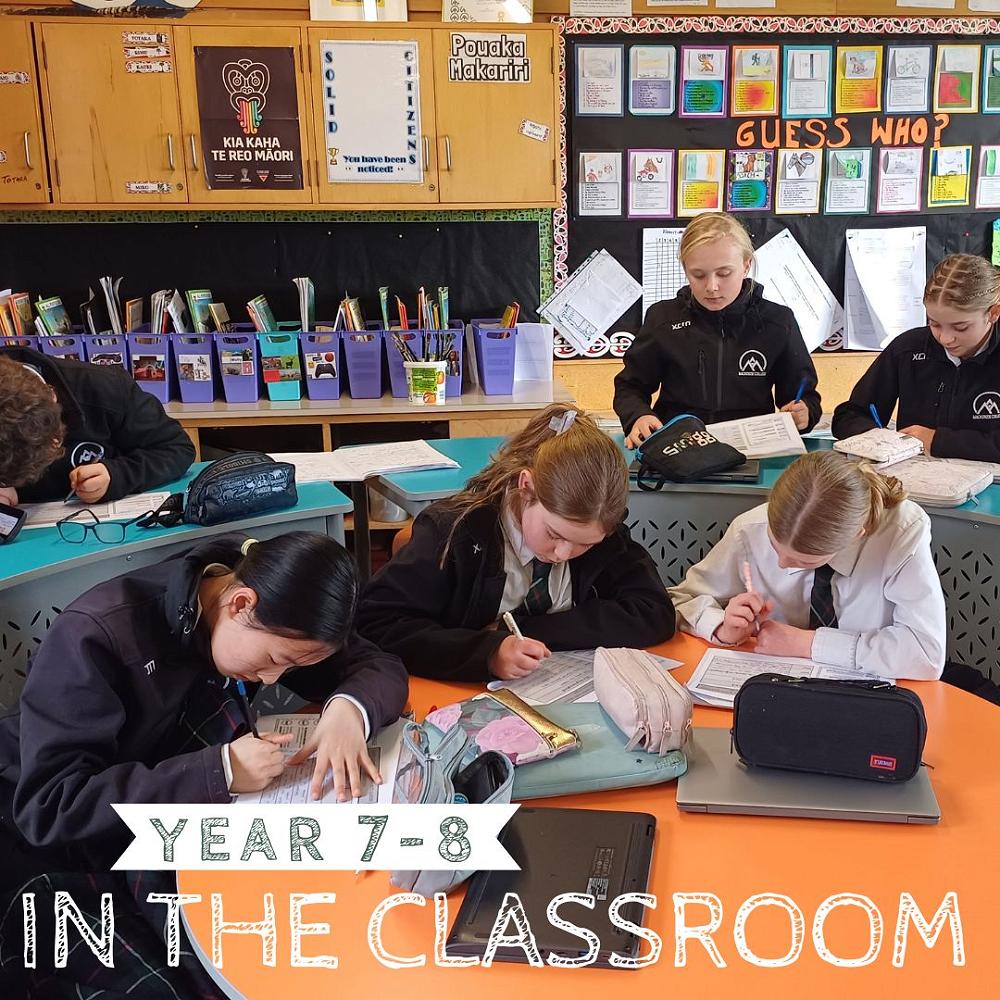 YEAR 7-8 IN THE CLASSROOM