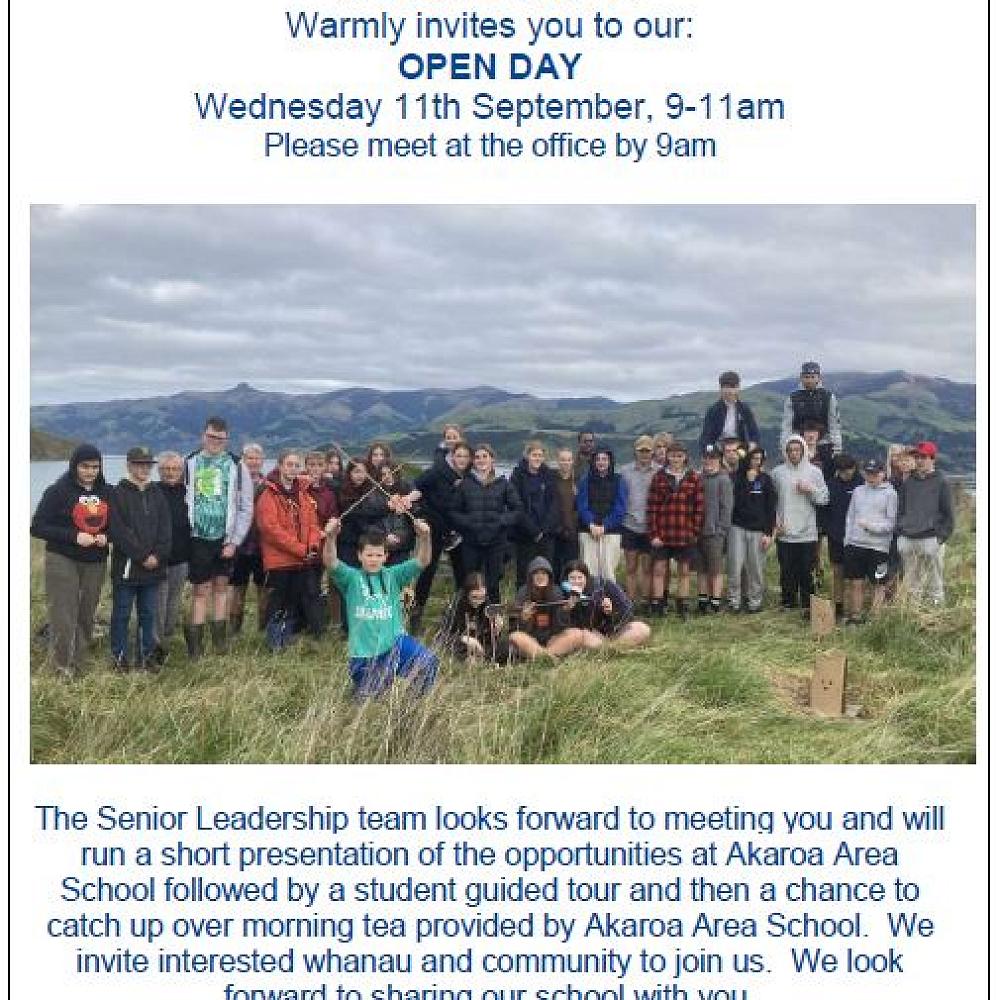 Akaroa Area School Open Day