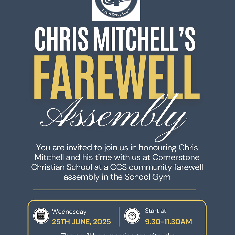 Chris Mitchell's Farewell Assembly — Newsletter Term 2 Week 7