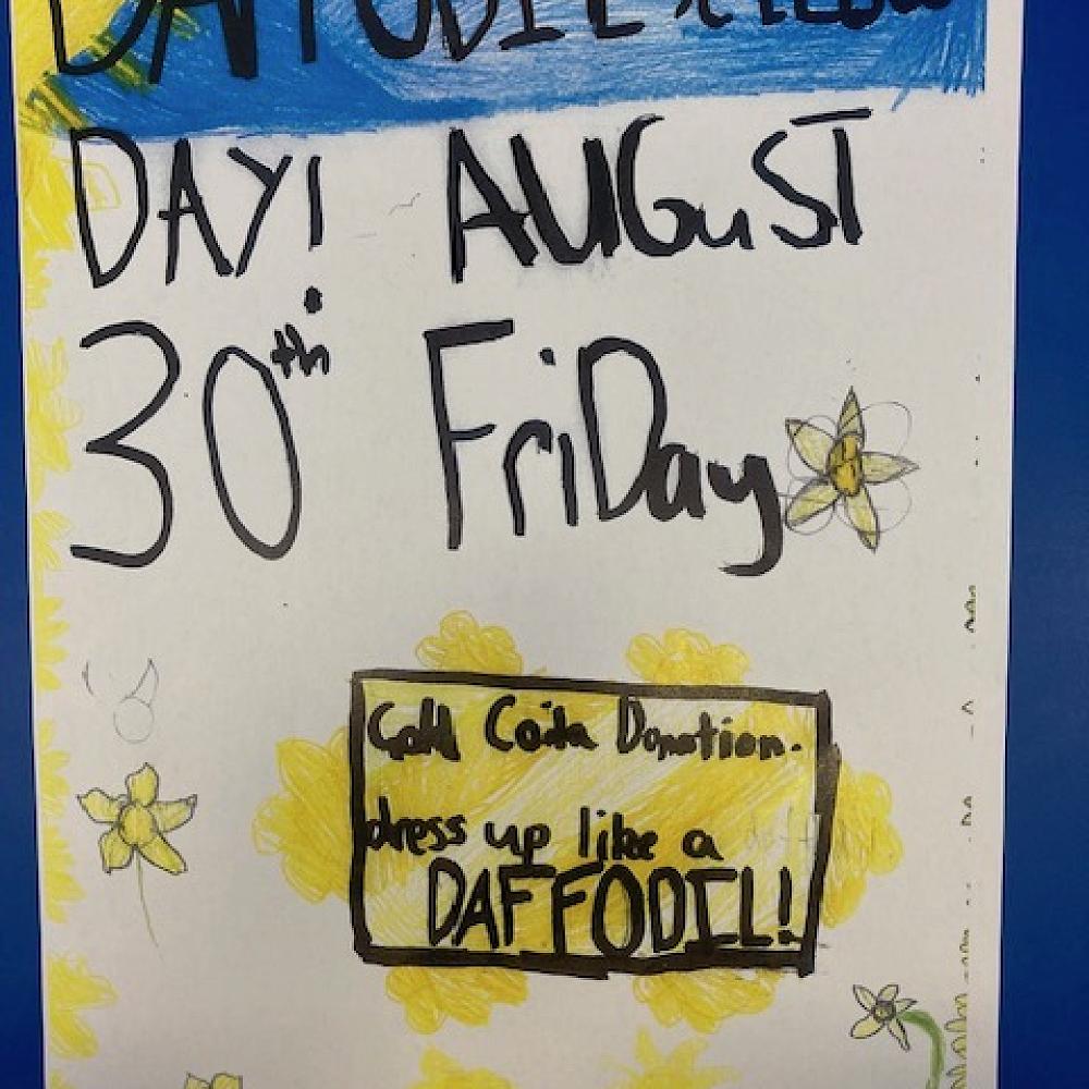 Daffodil Day - tomorrow, Friday 30 August 2024 — Newsletter 29 August 2024