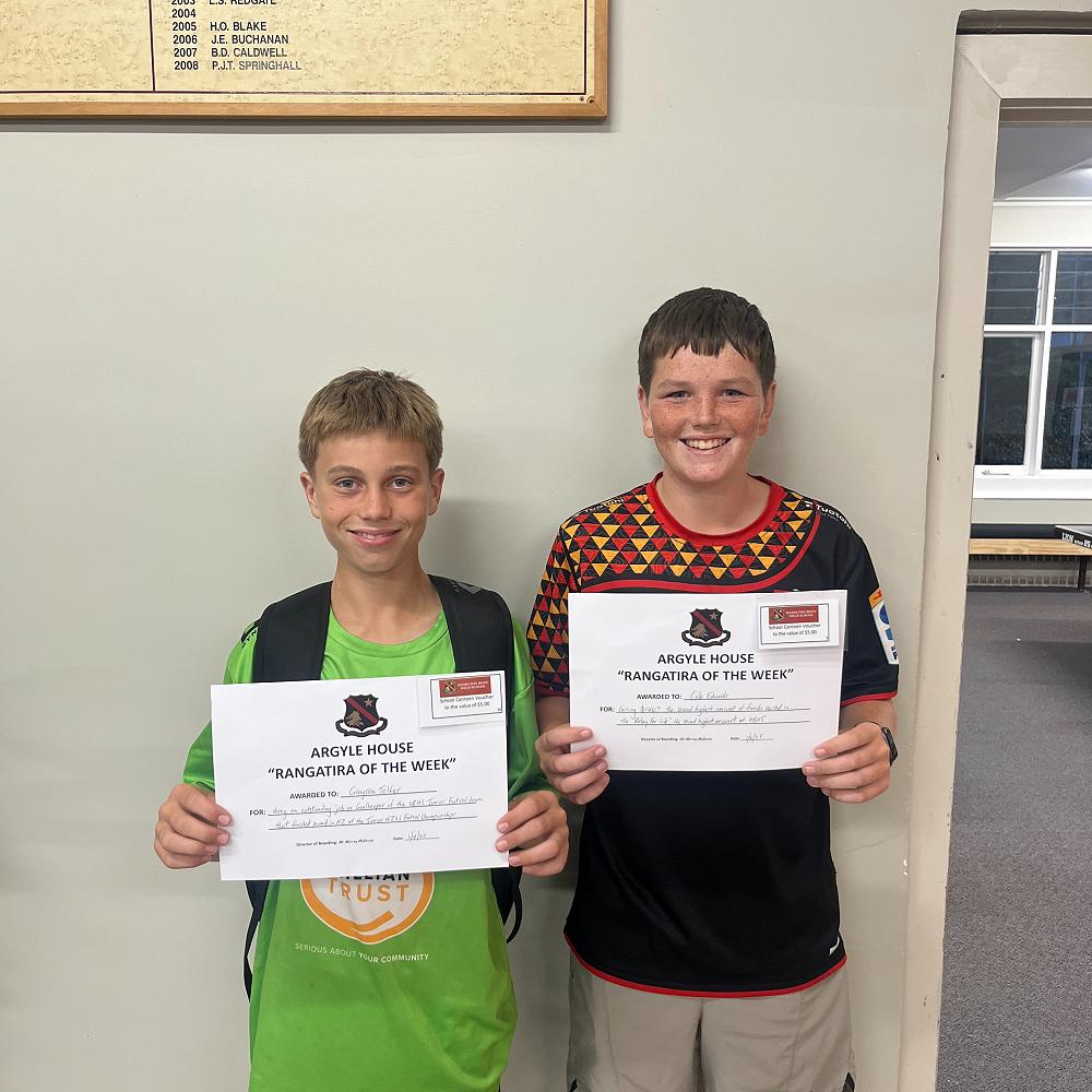 🏴 Rangatira of the Week: Term 1 Week 10 ⚽️💰️ — 🏴 The Argyle House April ...