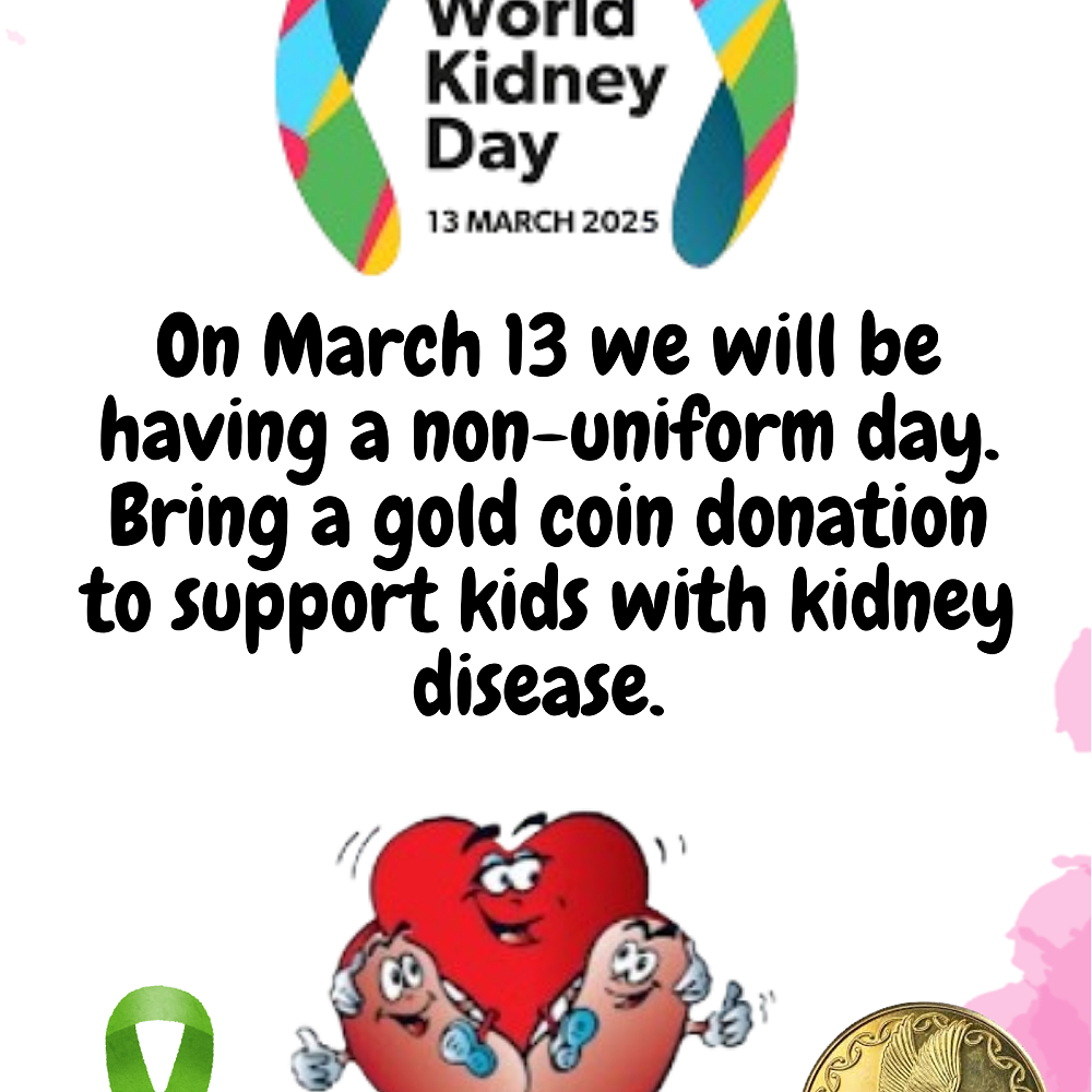 World Kidney Non-Uniform Day: A Day of Giving and Awareness — Week 5 ...