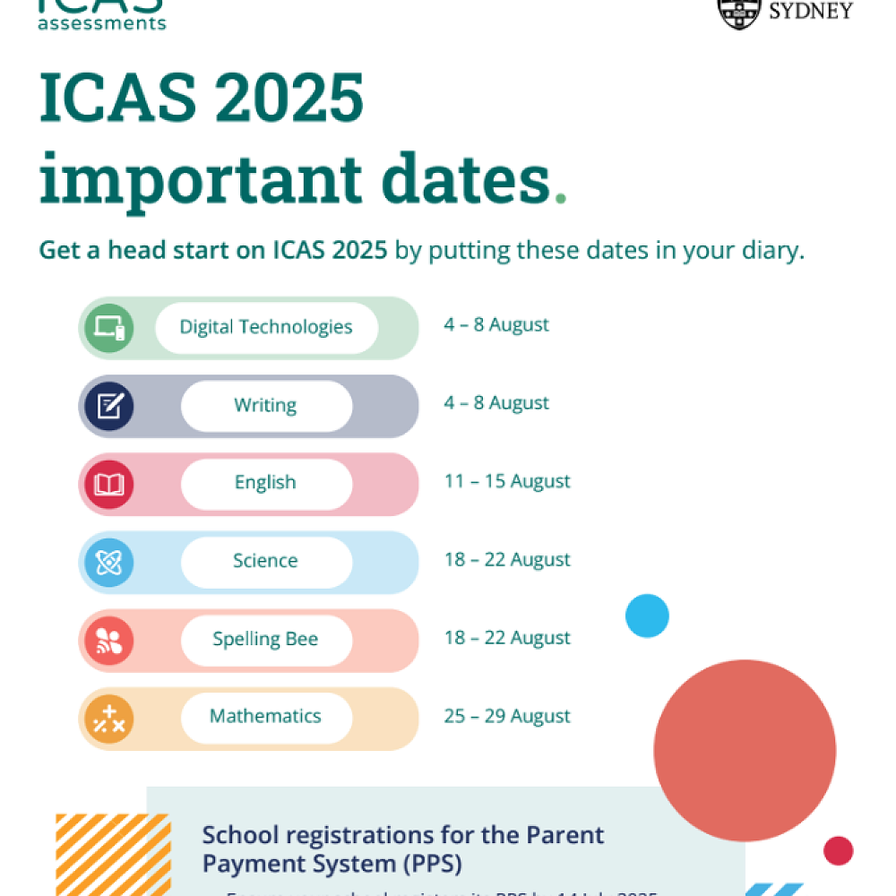 ICAS 2025 Years 3-8