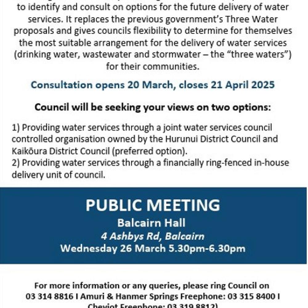 Local Water Done Well — Term 1, Week 6 Newsletter 2025