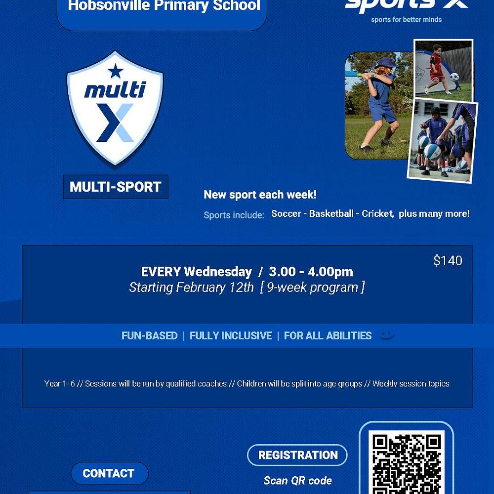 Sports X - Multi Sports - New Sport Every Week - Y1-6 — Hobsonville Pānui - Friday 6 December 2024