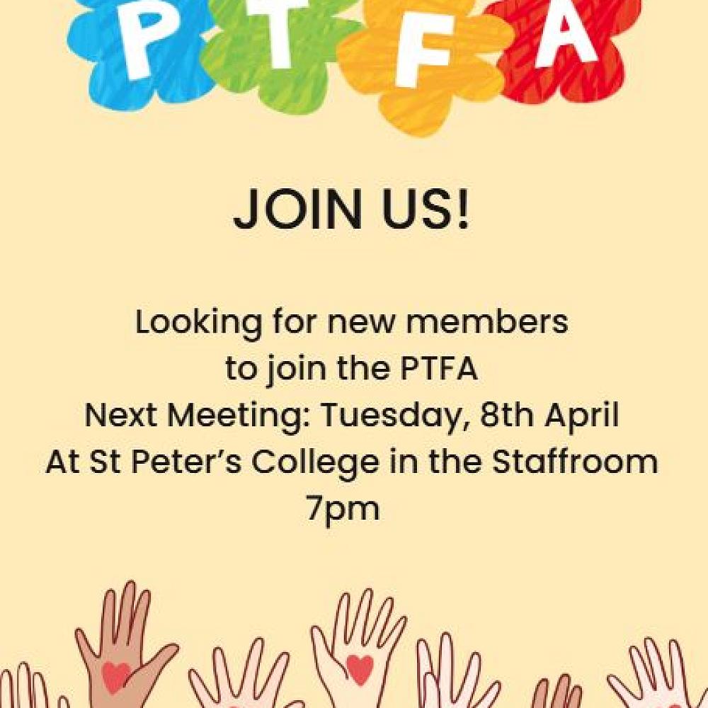 Join the PTFA — St Peter's College Newsletter - 28th March 2025