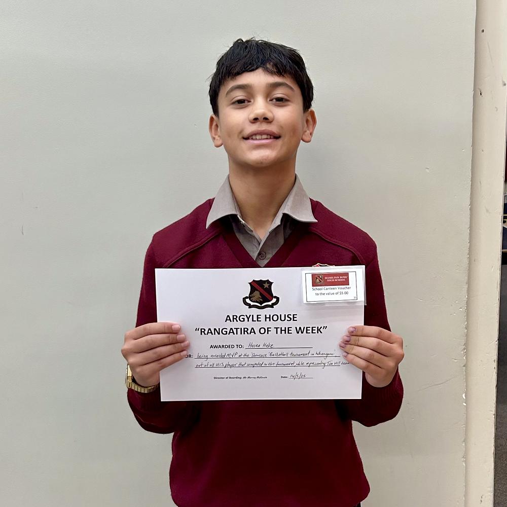 🏴 Rangatira of the Week: Term 2 Week 3 🏀