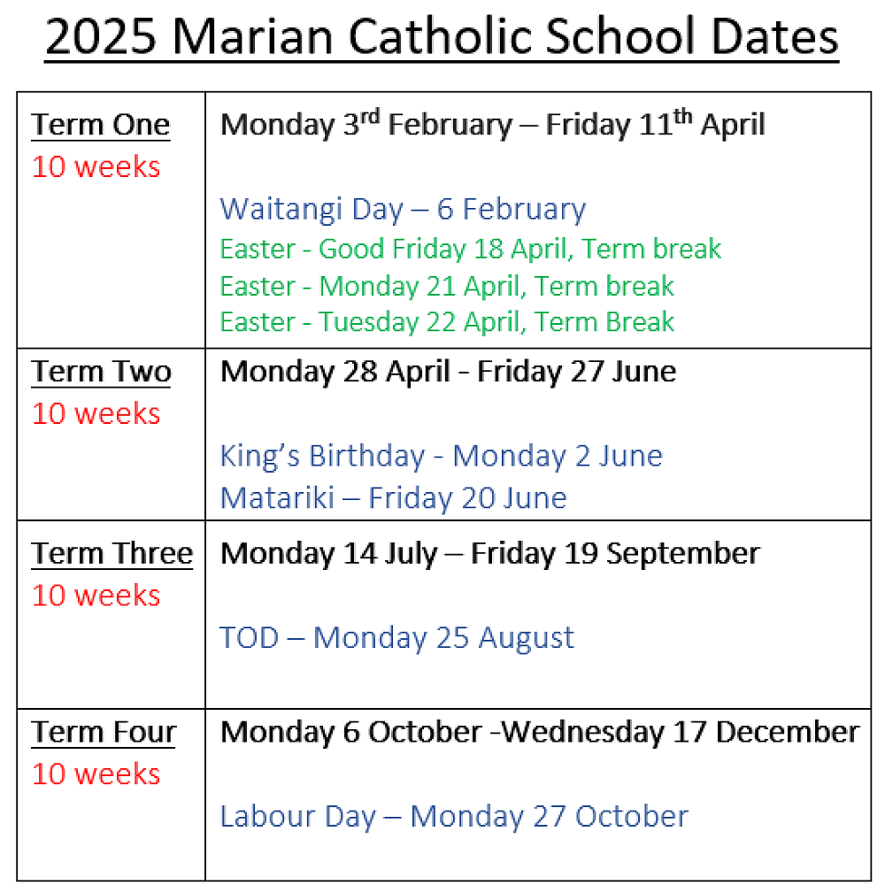 Important School dates — Newsletter: Term 3, Week 10, 2024