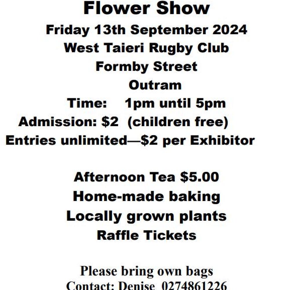 Outram Flower Show - 13th September — Term 3 Week 7 Newsletter