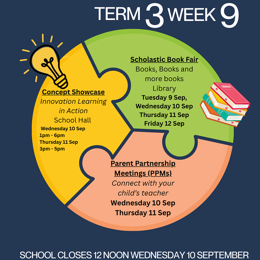 Reminder - Next Week is a busy one — Week 8 Term 3 2025 News Bulletin