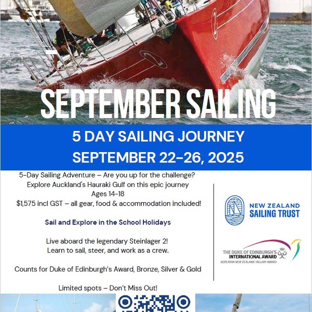 5-Day Sailing Adventure — Newsletter - 15th August 2025