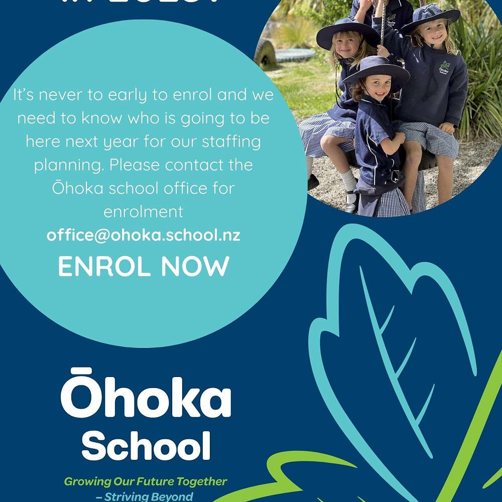 Enrolment process for Ōhoka School
