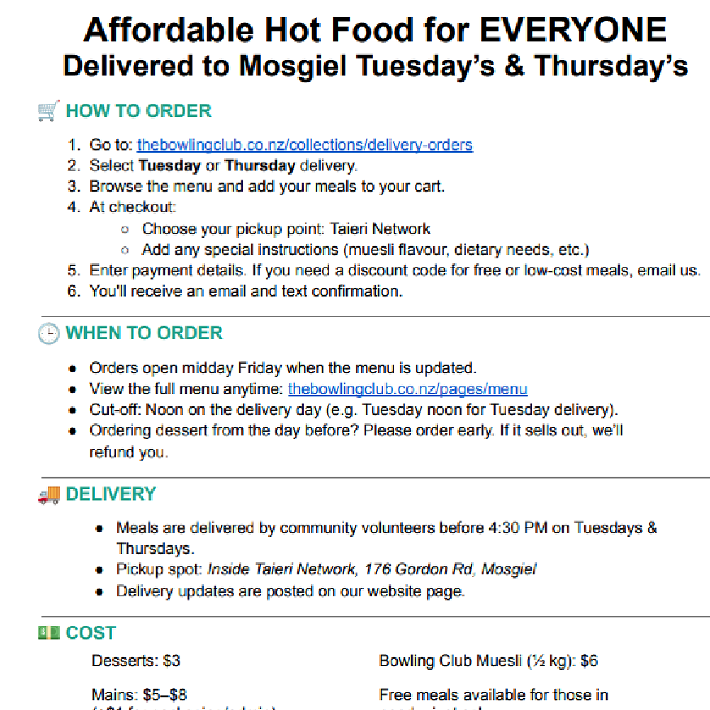 The Bowling Club - Cheap Meals - Mosgiel — Term 3 Week 3 Newletter