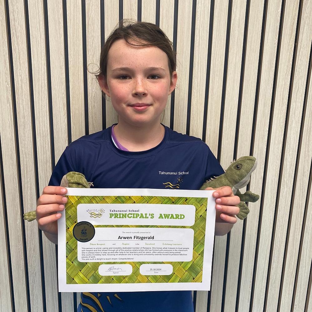 Tuatara Award - Term 4 - Week 2