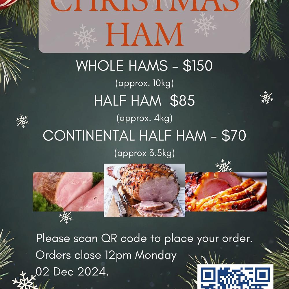 PFA - Ham Fundraiser — Te Karaka Manu - 2024 Term 4 - Week 6