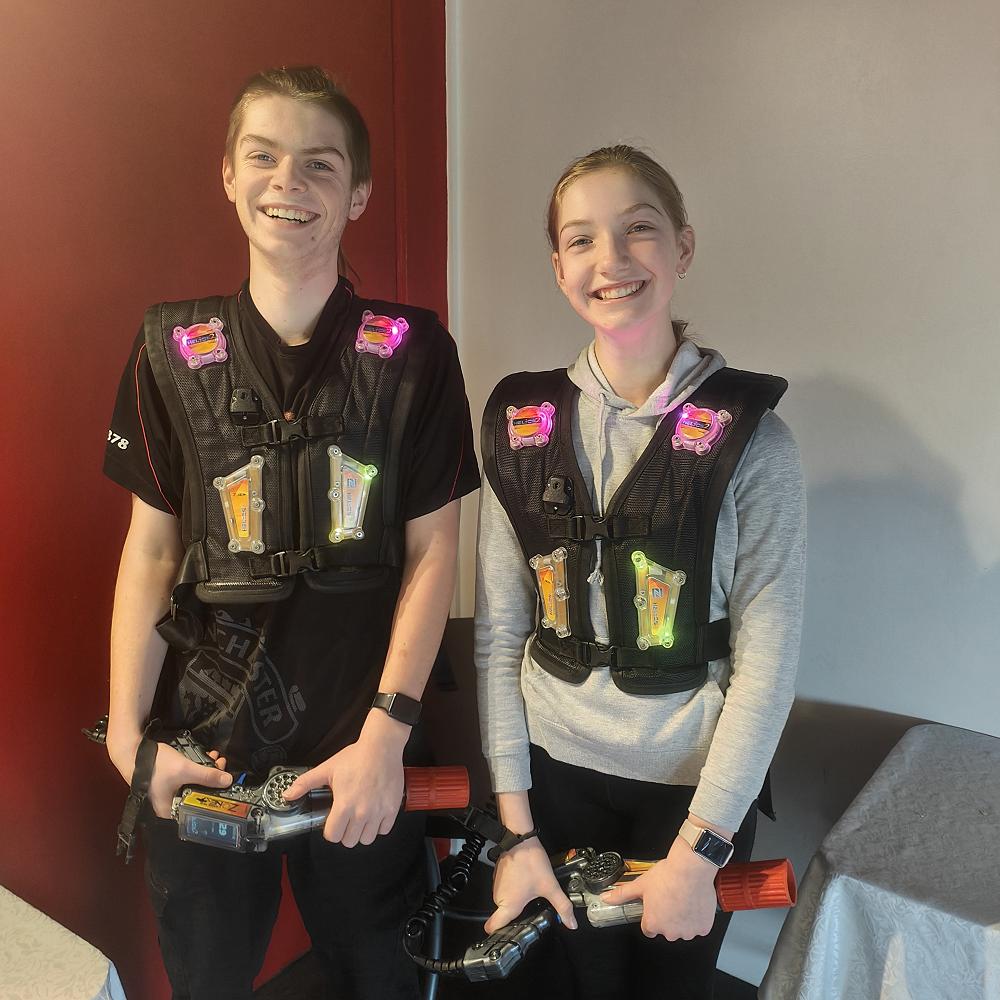 Laser tag is Strong in the White Family!