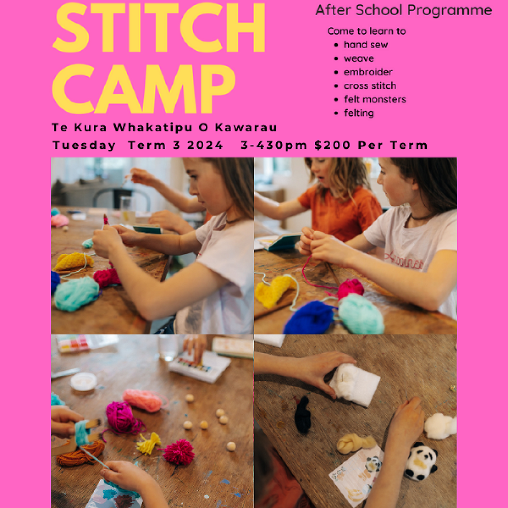 Stitch Camp — Week 10, Term 2 Newsletter 2024