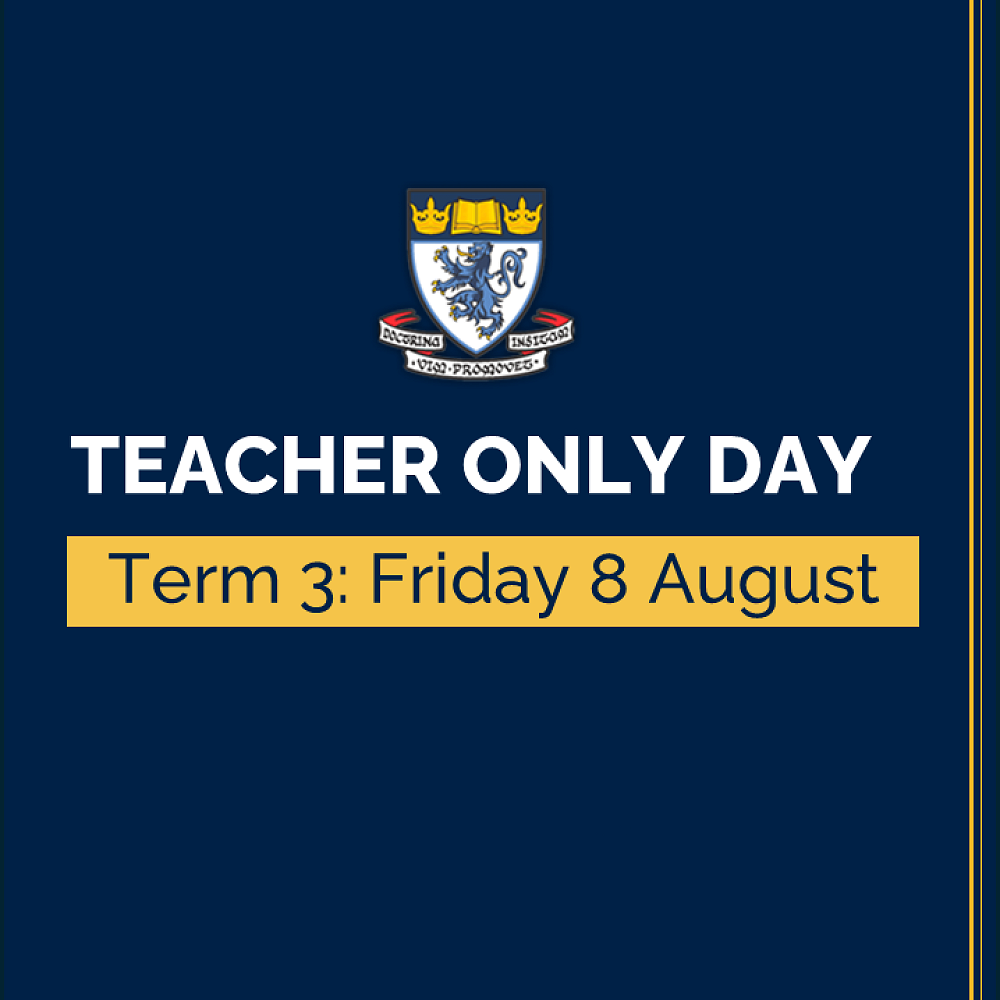 Teacher Only Day - Friday, 8 August